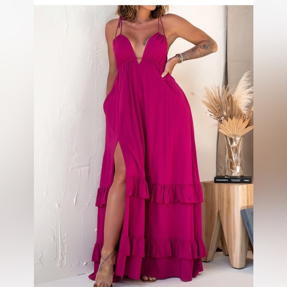 Byegreis | Dresses | Ervins Dress Berry | Poshmark